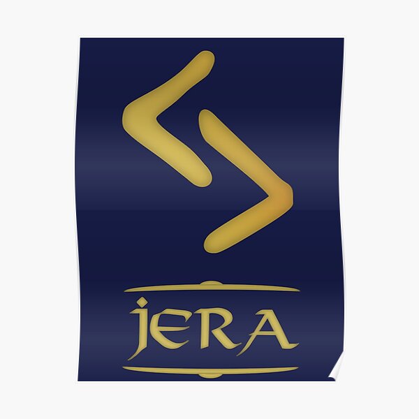 "Jera - Rune / Older Futhark / Series of 24 runes" Poster for Sale by ...