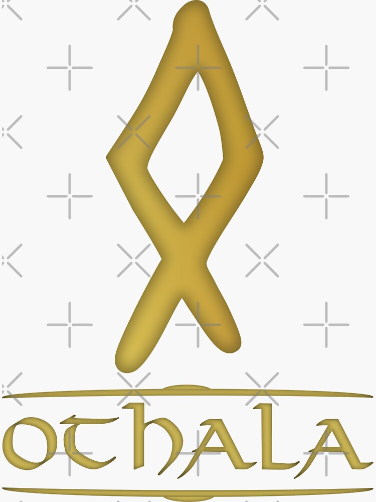 "Othala - Rune / Elder Futhark / Series of 24 runes" Sticker for Sale ...