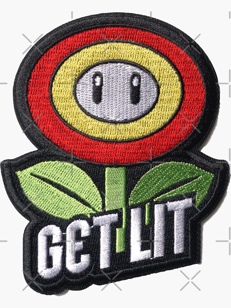 "Get Lit Sticker" Sticker for Sale by designolo | Redbubble