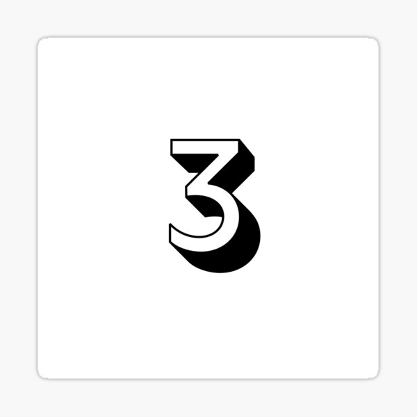 "number 3" Sticker for Sale by Golden6boy | Redbubble