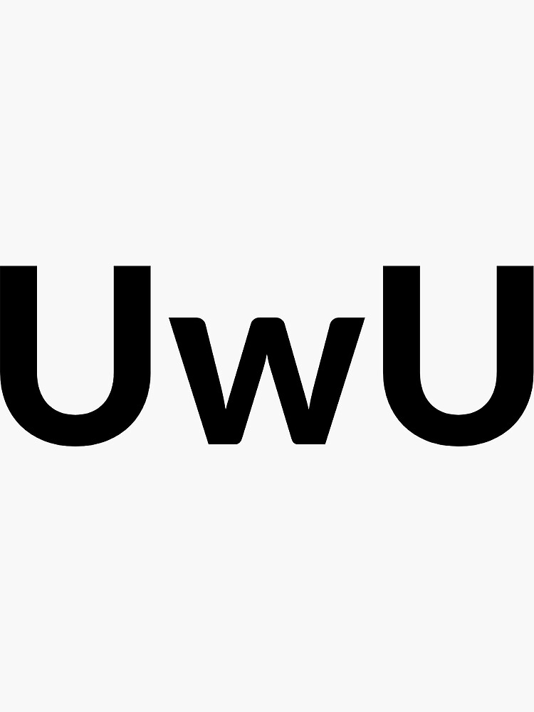 "UwU" Sticker for Sale by Obga | Redbubble