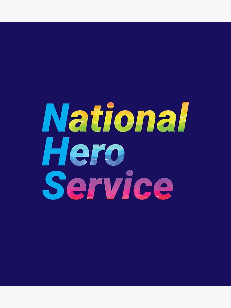 "National Hero Service - Rainbow" Poster by Civil-Woke | Redbubble
