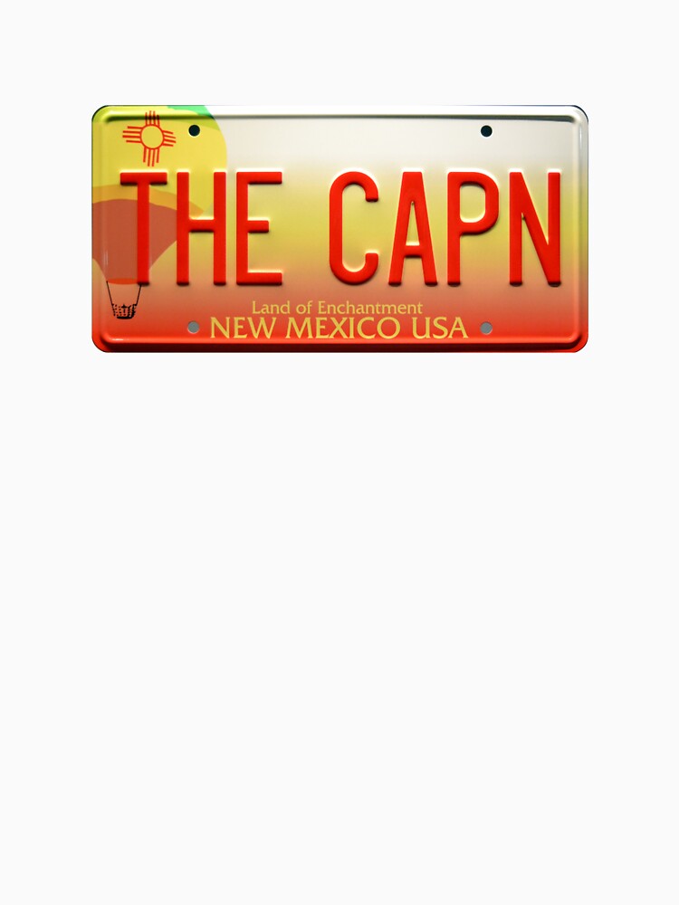 "Jesse Pinkman “The Capn” License Plate" T-shirt for Sale by radiogaga ...