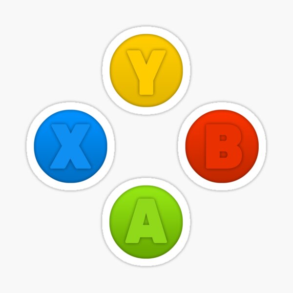 "Controller Buttons" Sticker for Sale by PH-Design | Redbubble