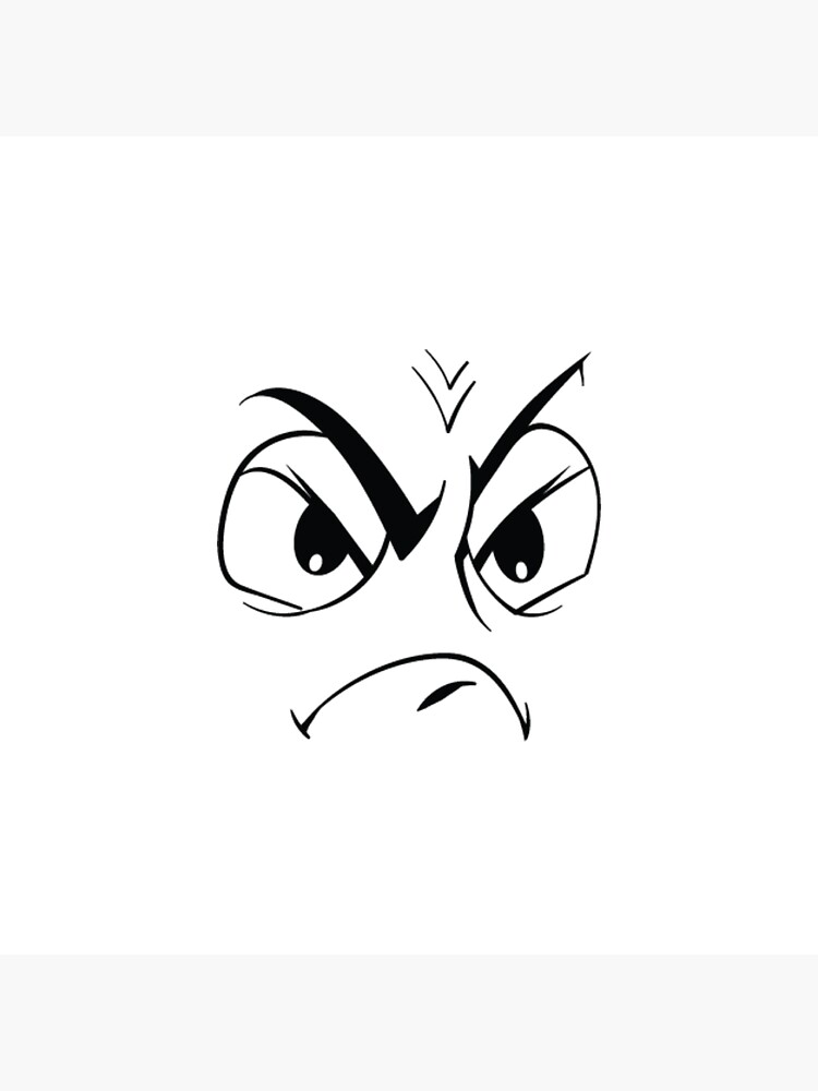 "Angry cartoon" Sticker for Sale by Raju2018 | Redbubble
