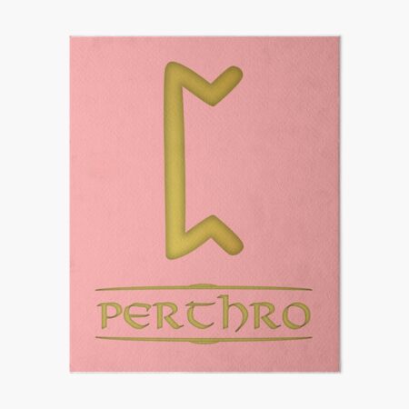 "Perthro - Rune / Older Futhark / Series of 24 runes" Art Board Print ...