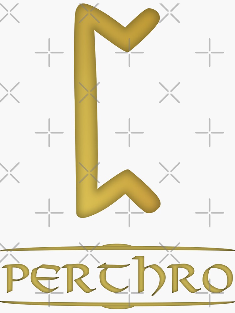 "Perthro - Rune / Older Futhark / Series of 24 runes" Sticker for Sale ...