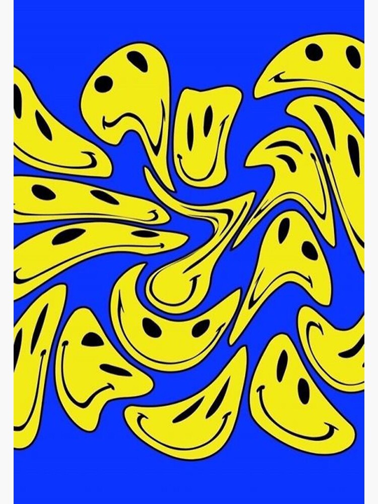 "trippy smiley faces" Art Print for Sale by scarlettelfer | Redbubble