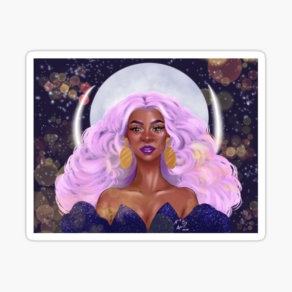 "Galactic Glamour " Sticker for Sale by Artbyaprilcoope | Redbubble
