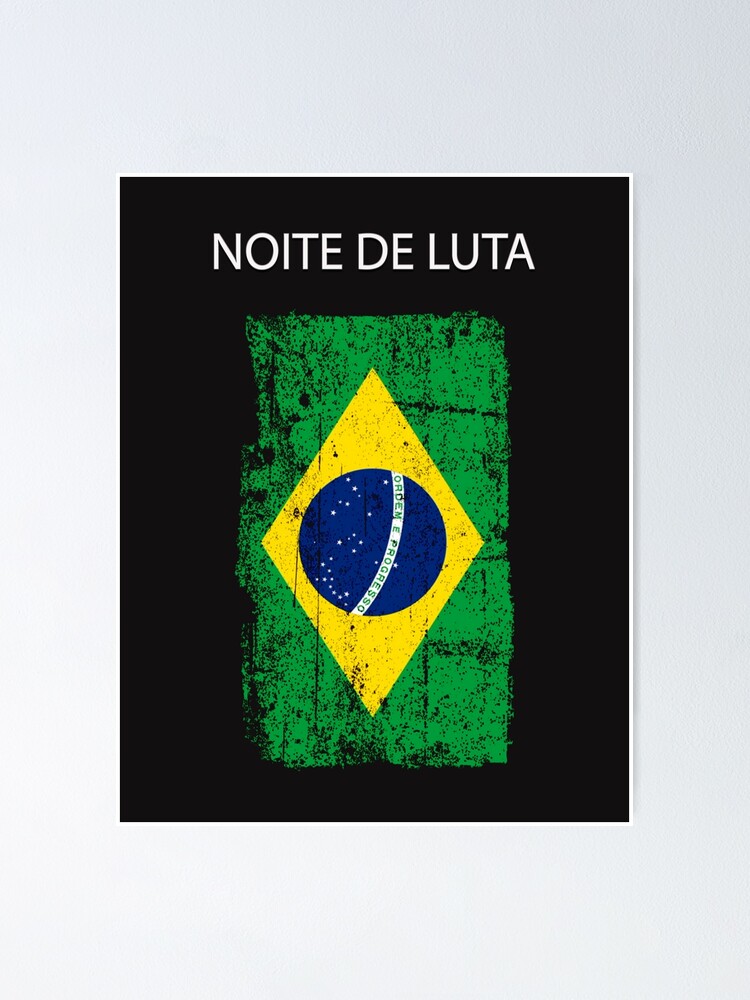 "Brazilian Flag Fight Night UFC MMA Boxing" Poster by WhitesDesigns ...
