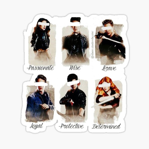 "Shadowhunters™ Characters" Sticker for Sale by FandomUtopia | Redbubble