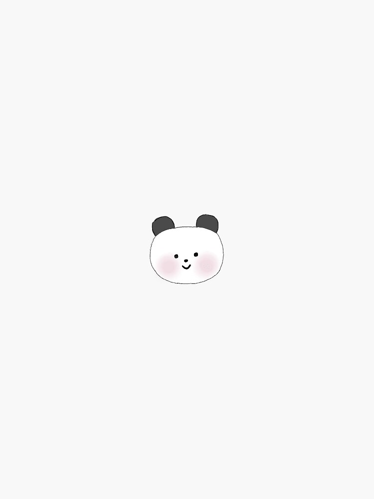 "Cute panda aesthetic sticker" Sticker for Sale by Sxliie | Redbubble