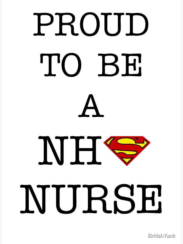 "Proud To Be A NHS Nurse" Sticker by BritishYank | Redbubble