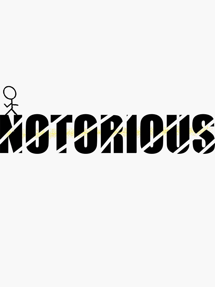 "Stick man Notorious Edition" Sticker for Sale by Concavestudio | Redbubble