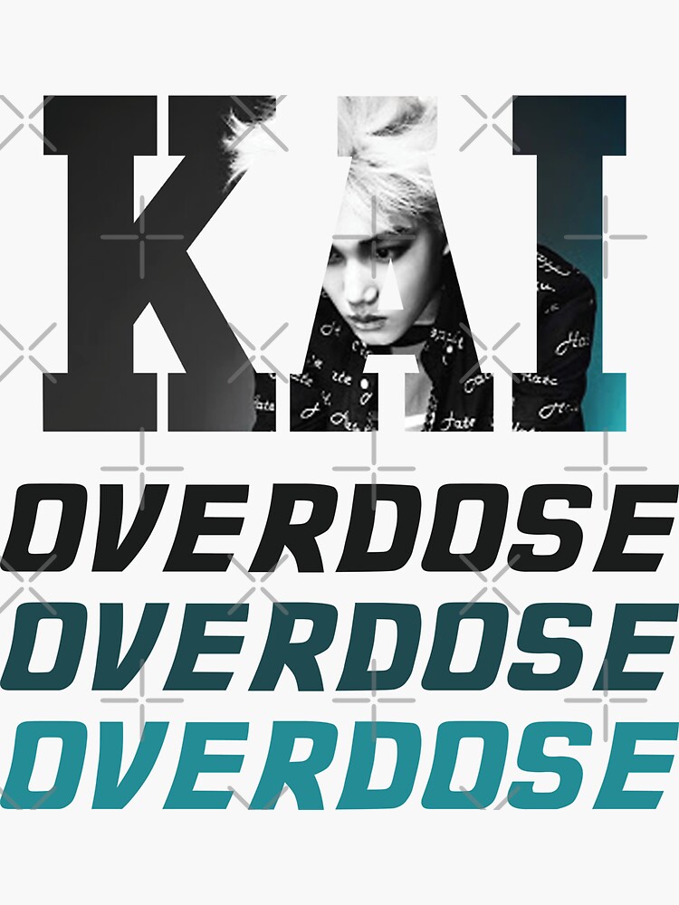 "EXO Kai - Overdose" Sticker for Sale by nurfzr | Redbubble