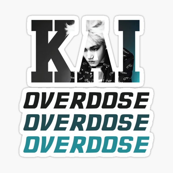 "EXO Kai - Overdose" Sticker for Sale by nurfzr | Redbubble