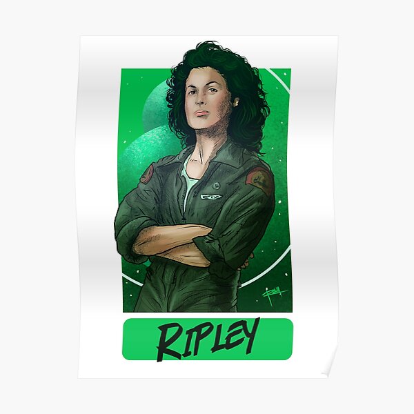 "Ellen Ripley" Poster for Sale by Gerkyart | Redbubble
