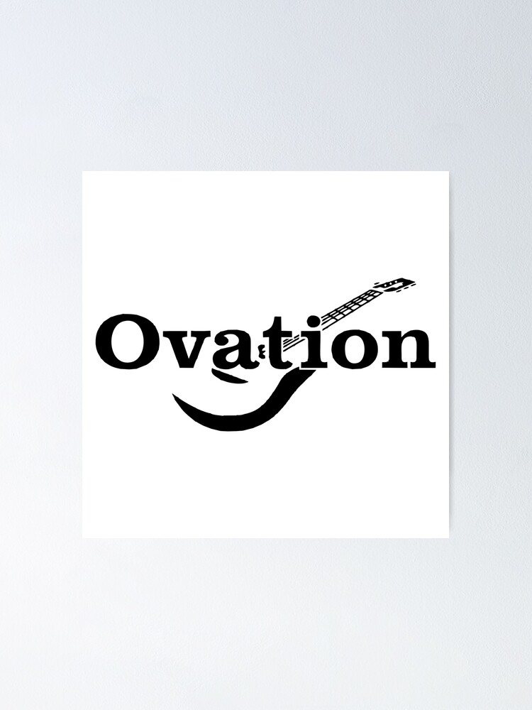 "Ovation Guitars Logo" Poster for Sale by NoticeHuman | Redbubble