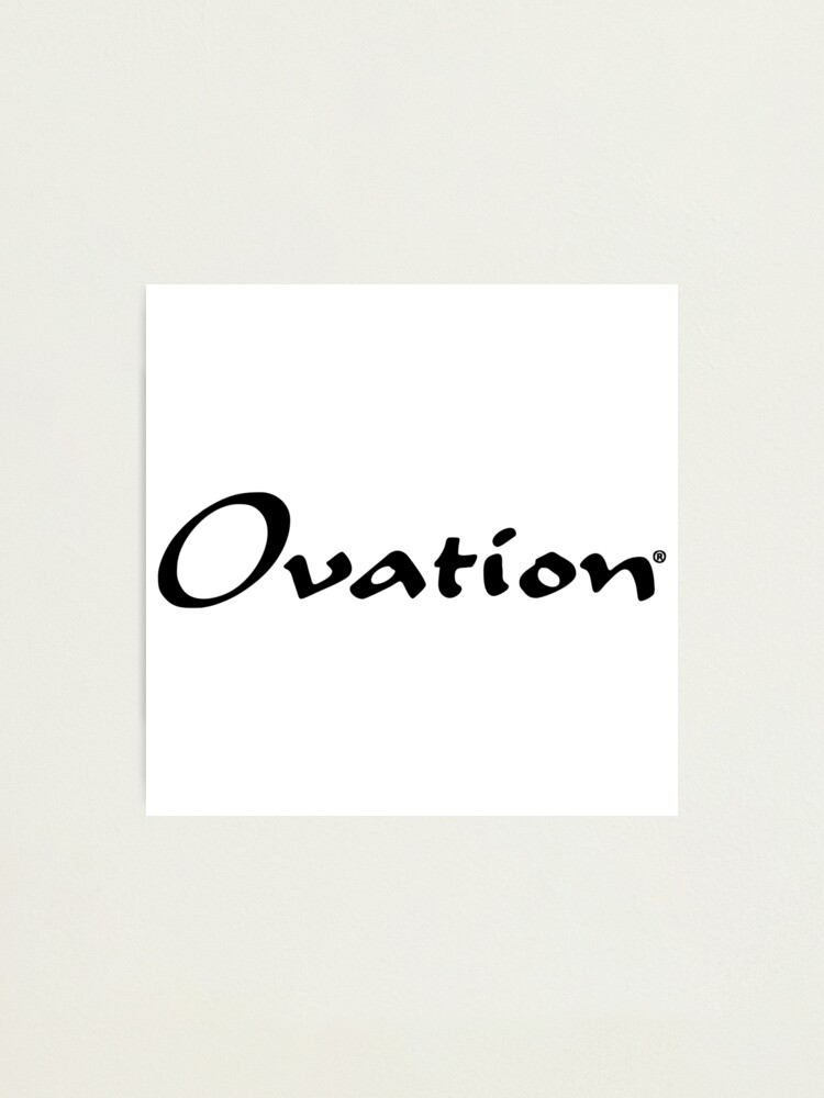 "Ovation Guitars Logo" Photographic Print for Sale by NoticeHuman ...