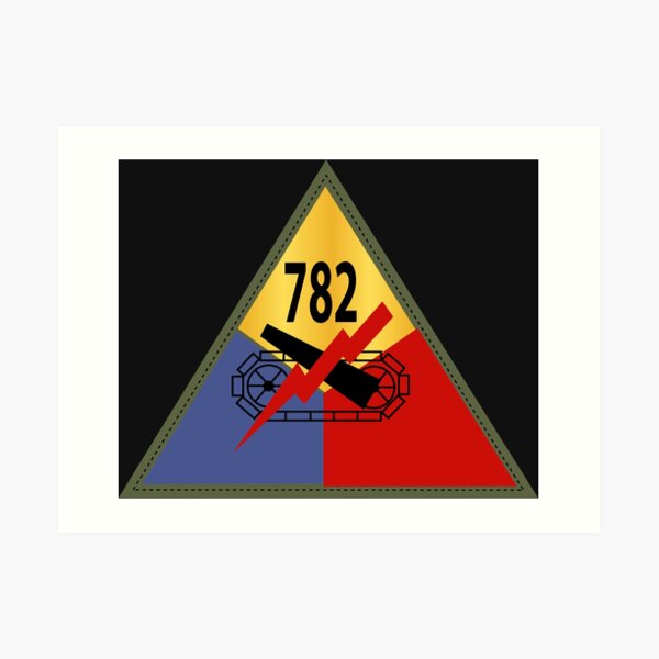 "Army - 782nd Tank Battalion SSI" Art Print by twix123844 | Redbubble