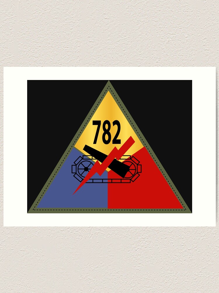 "Army - 782nd Tank Battalion SSI" Art Print by twix123844 | Redbubble
