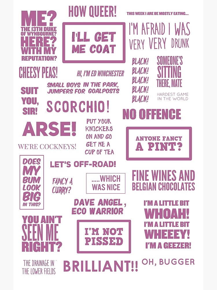 "The Fast Show - Colin Hunt's Catchphrase Collection!" Poster for Sale ...