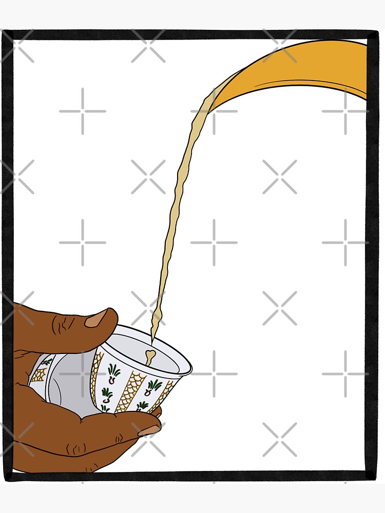 "Arabic coffee" Sticker for Sale by Mennensart | Redbubble