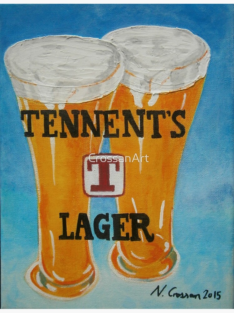 "Tennents Lager" Poster for Sale by CrossanArt | Redbubble