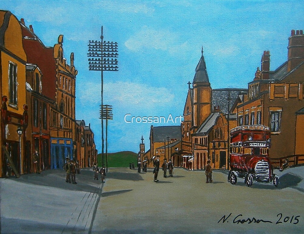 "Consett of Old Front Dtreet" by CrossanArt | Redbubble