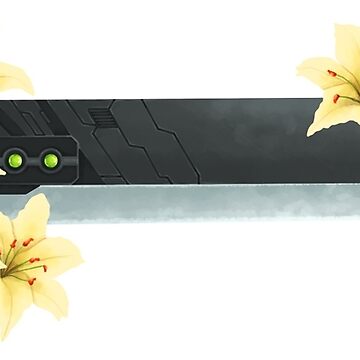 "Buster Sword & Flowers" Sticker for Sale by Lucas Draws | Redbubble