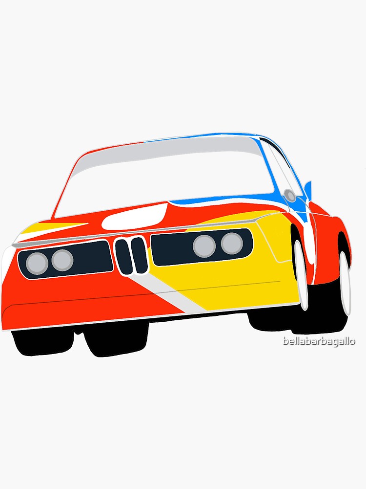 "CSL Art Car" Sticker for Sale by bellabarbagallo | Redbubble