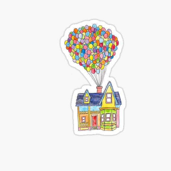 "Up House" Sticker for Sale by MollyMakesMagic | Redbubble