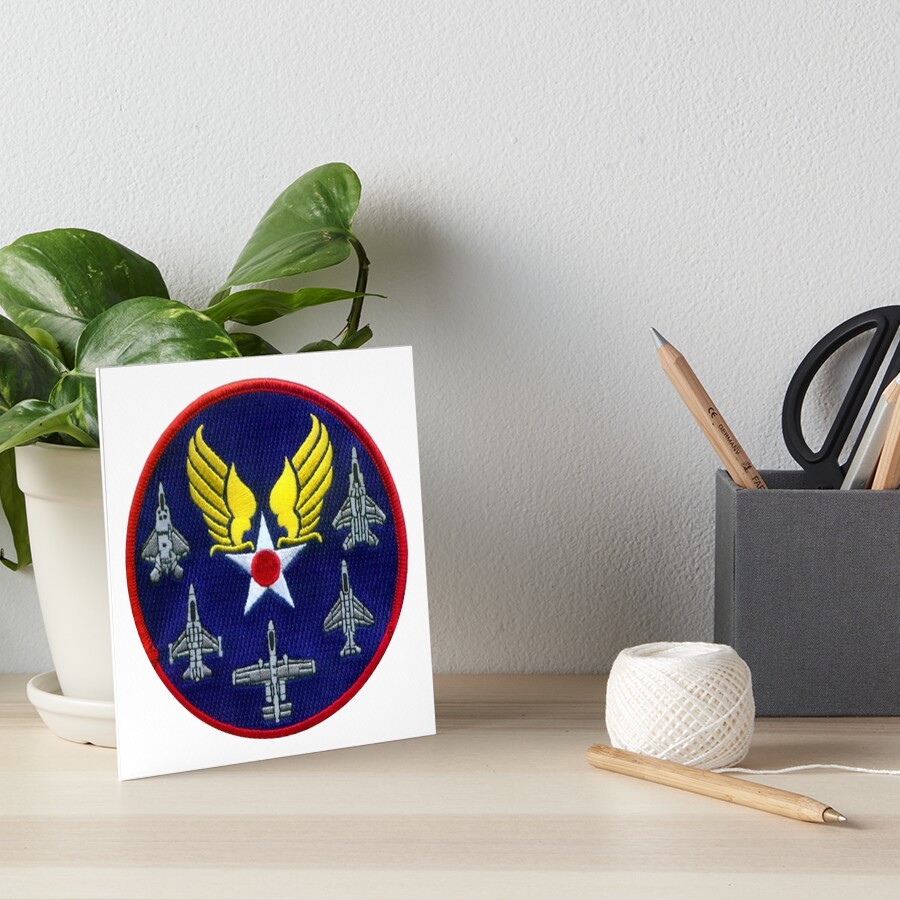 "Air Combat Command Aircraft Logo" Art Board Print for Sale by ...