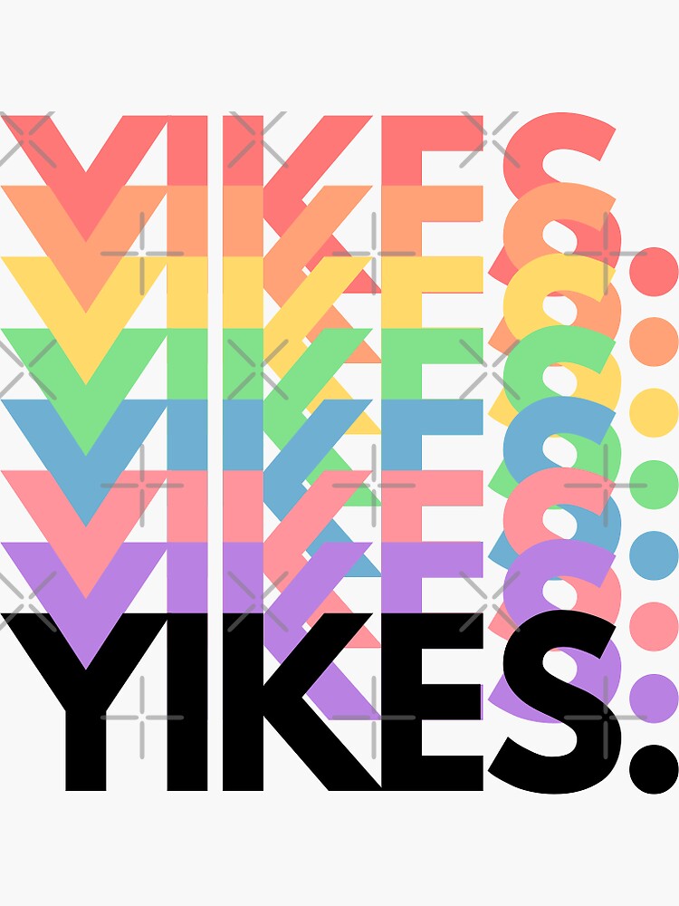"Yikes" Sticker for Sale by SamanthaWulff | Redbubble