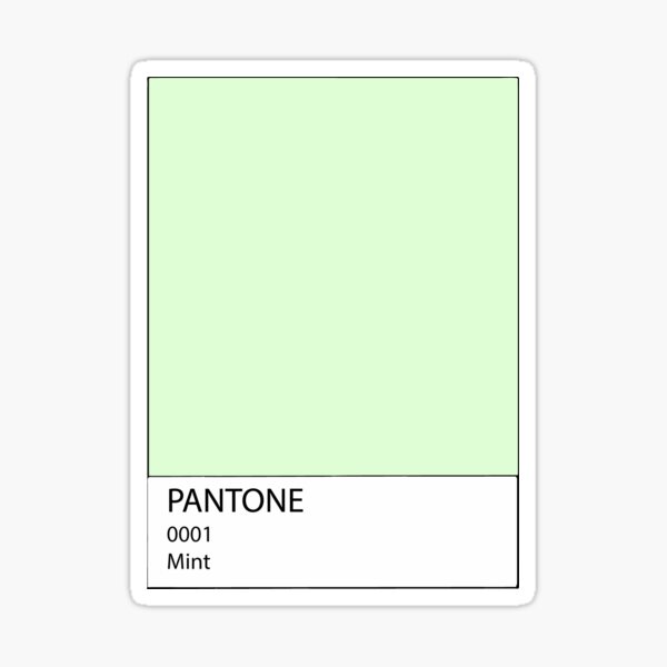 "Pastel Light Green Pantone" Sticker for Sale by lea-lani | Redbubble
