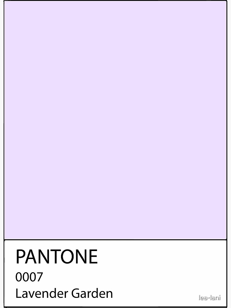 "Lavender Pantone" Poster for Sale by lea-lani | Redbubble