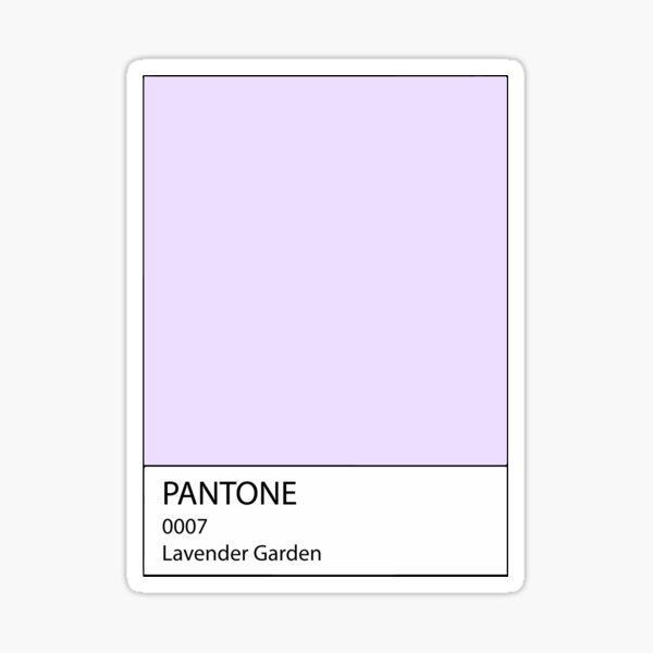 "Lavender Pantone" Sticker for Sale by lea-lani | Redbubble