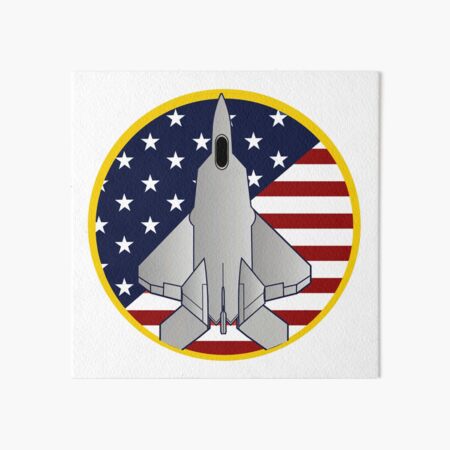"F-22 Raptor Logo" Art Board Print for Sale by Spacestuffplus | Redbubble