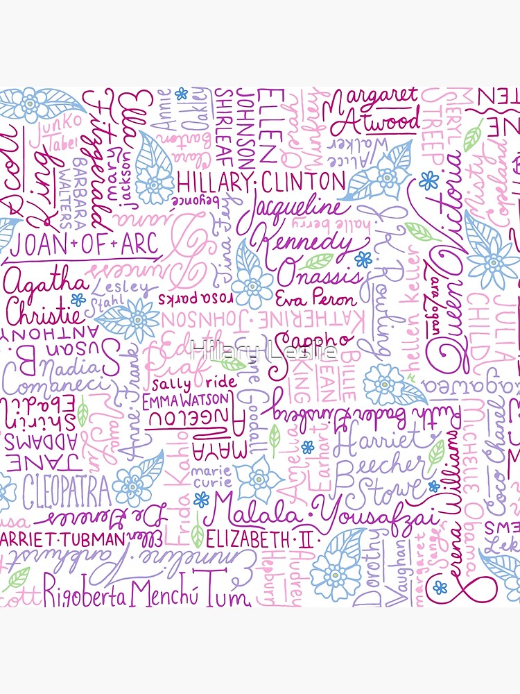 "Strong Women || Pink || Lettering || Woman" Poster by hennabyhilary ...