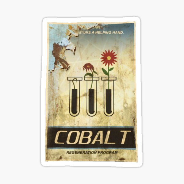 "Rust - Cobalt Poster" Sticker by TurretedSloth | Redbubble