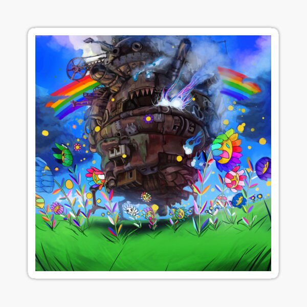 "Howls Moving castle" Sticker by CubaBBryan | Redbubble