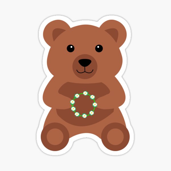 "bear baby cute bears funny animal nature cool forest holding chamomile ...