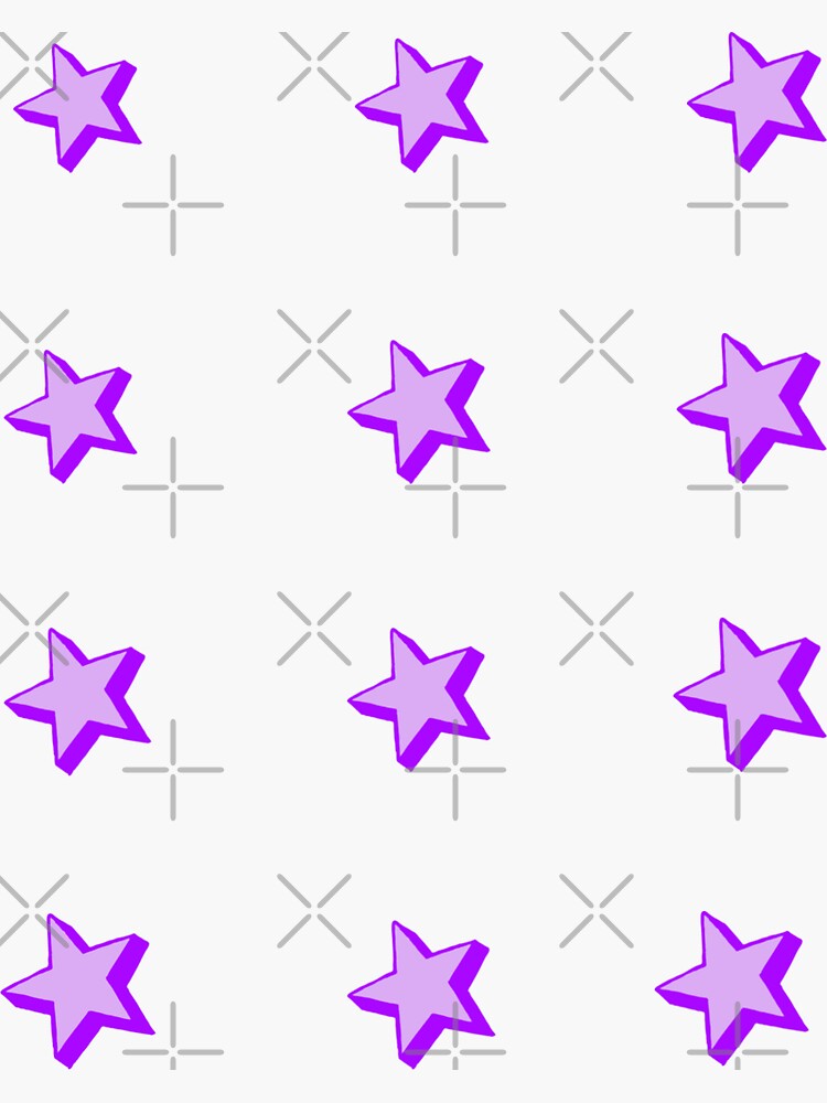 "purple stars" Sticker for Sale by collegeacc | Redbubble