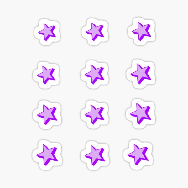 "purple stars" Sticker for Sale by collegeacc | Redbubble