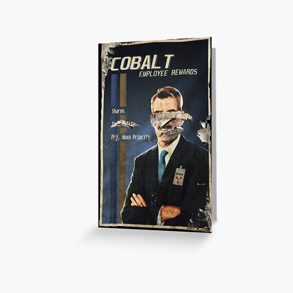 "Rust - Cobalt Employee Rewards Poster" Greeting Card for Sale by ...