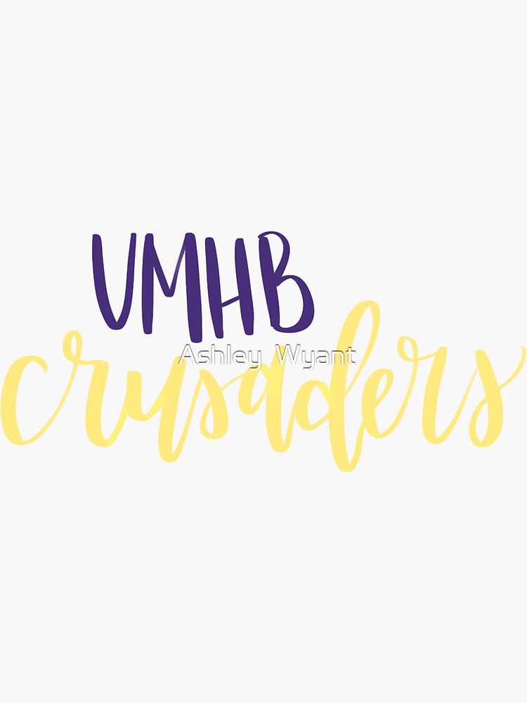 "UMHB " Sticker for Sale by Ashleywyant2411 | Redbubble