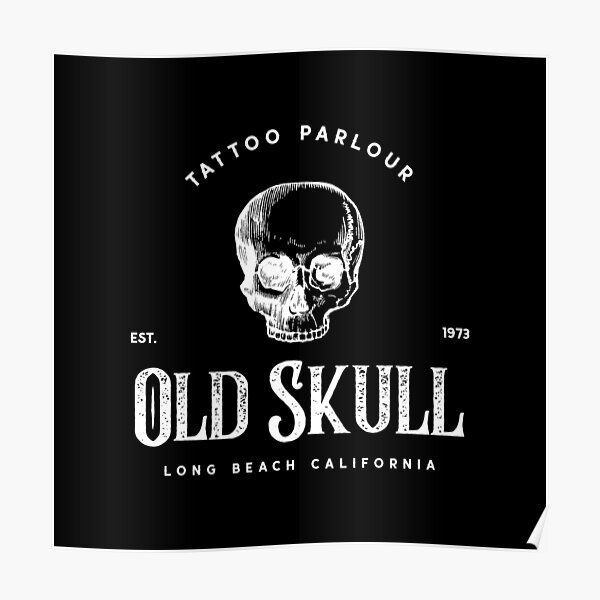 "Old Skull Tattoo" Poster by Mxrael | Redbubble