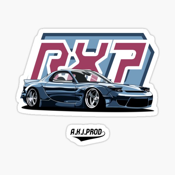 "Mazda RX-7" Sticker by AKIProduction | Redbubble