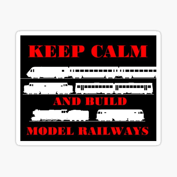 "MODEL RAILWAYS" Sticker by CraigMatthews | Redbubble