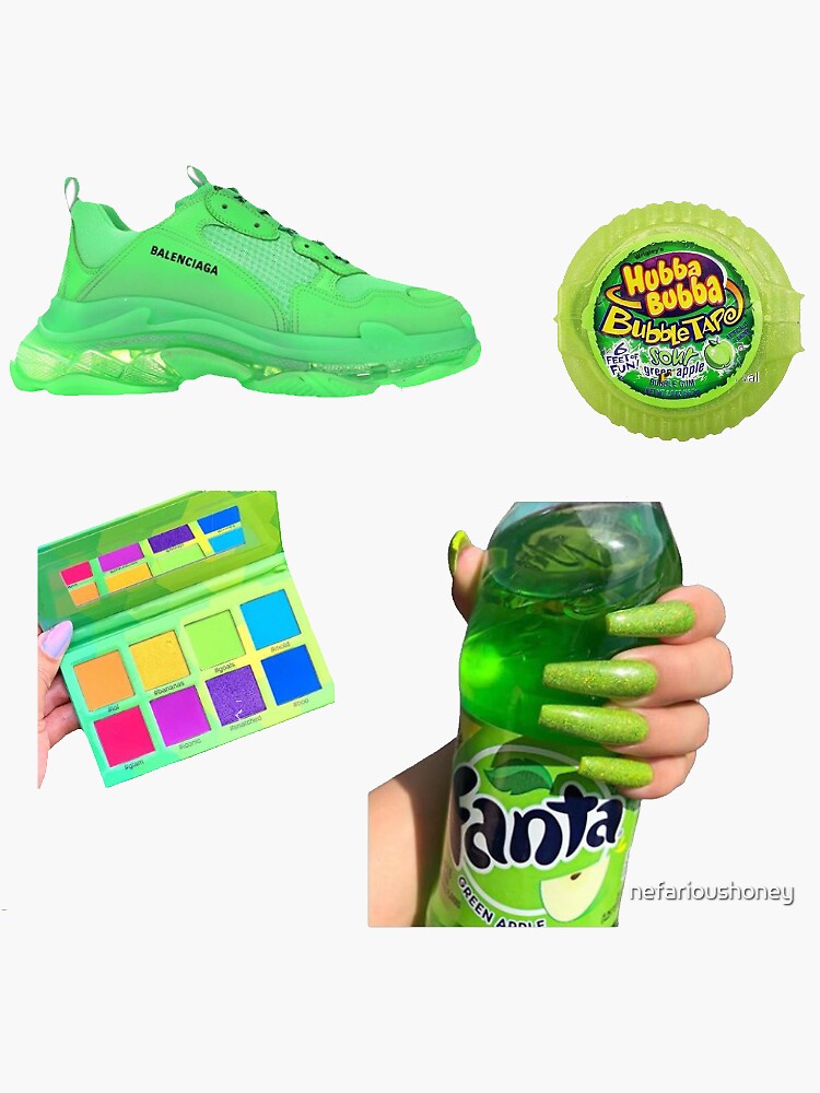 "Green Aesthetic Sticker Pack 4x" Sticker for Sale by nefarioushoney ...